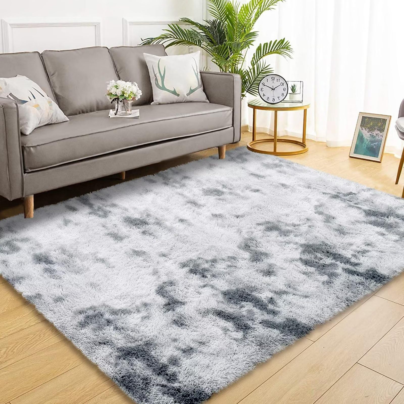 GAOMON Shag Area Rug 9x12 Soft Thick Fuzzy Area Rug Plush Large Area R