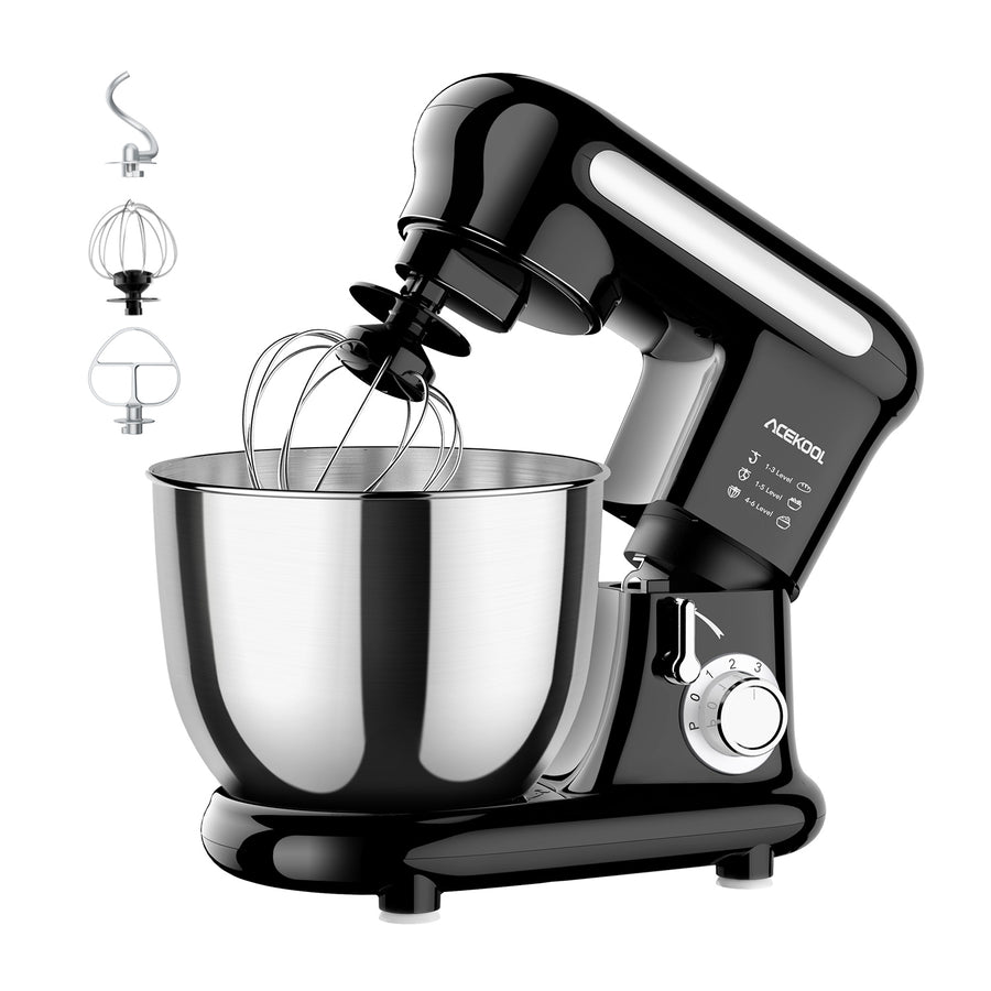 GAOMON Stand Mixer MC3 4QT 6 Speeds Tilt-Head Small Food Mixers UK Plu